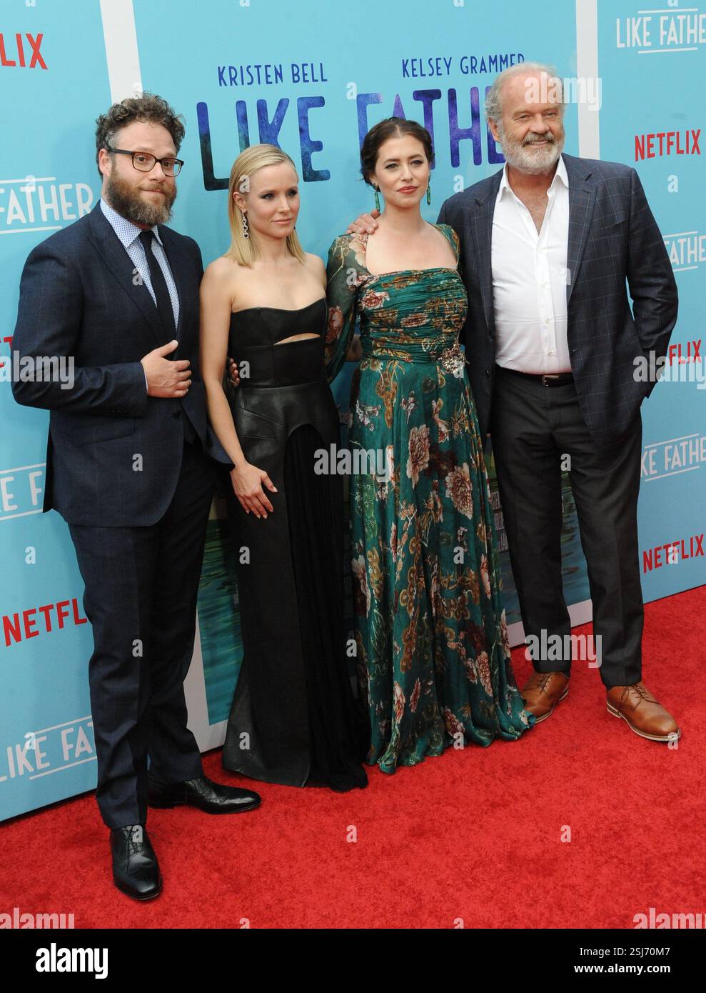 (L-R) Seth Rogen, Kristen Bell, Lauren Miller Rogen and Kelsey Grammer ...