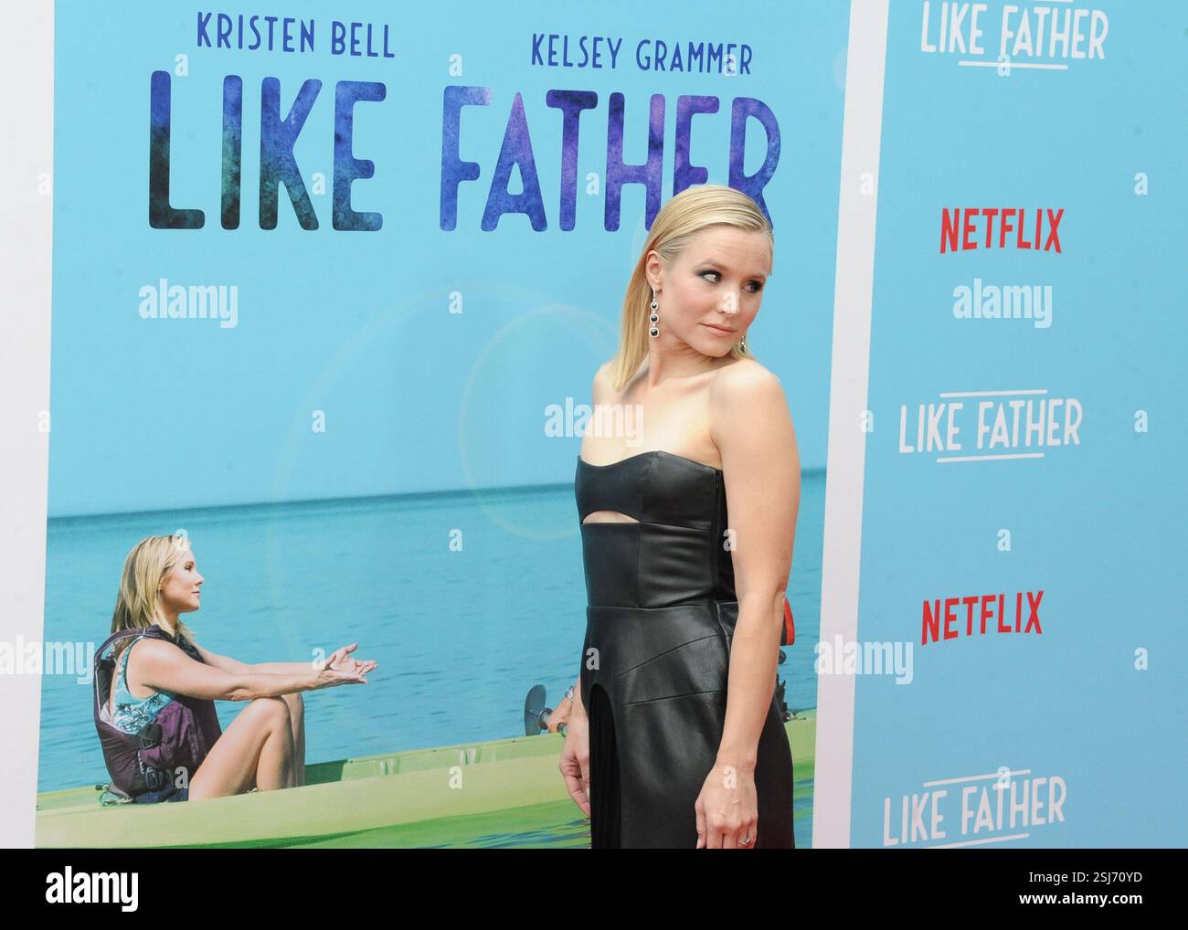 Kristen Bell arriving at the premiere of the Netflix original film ...