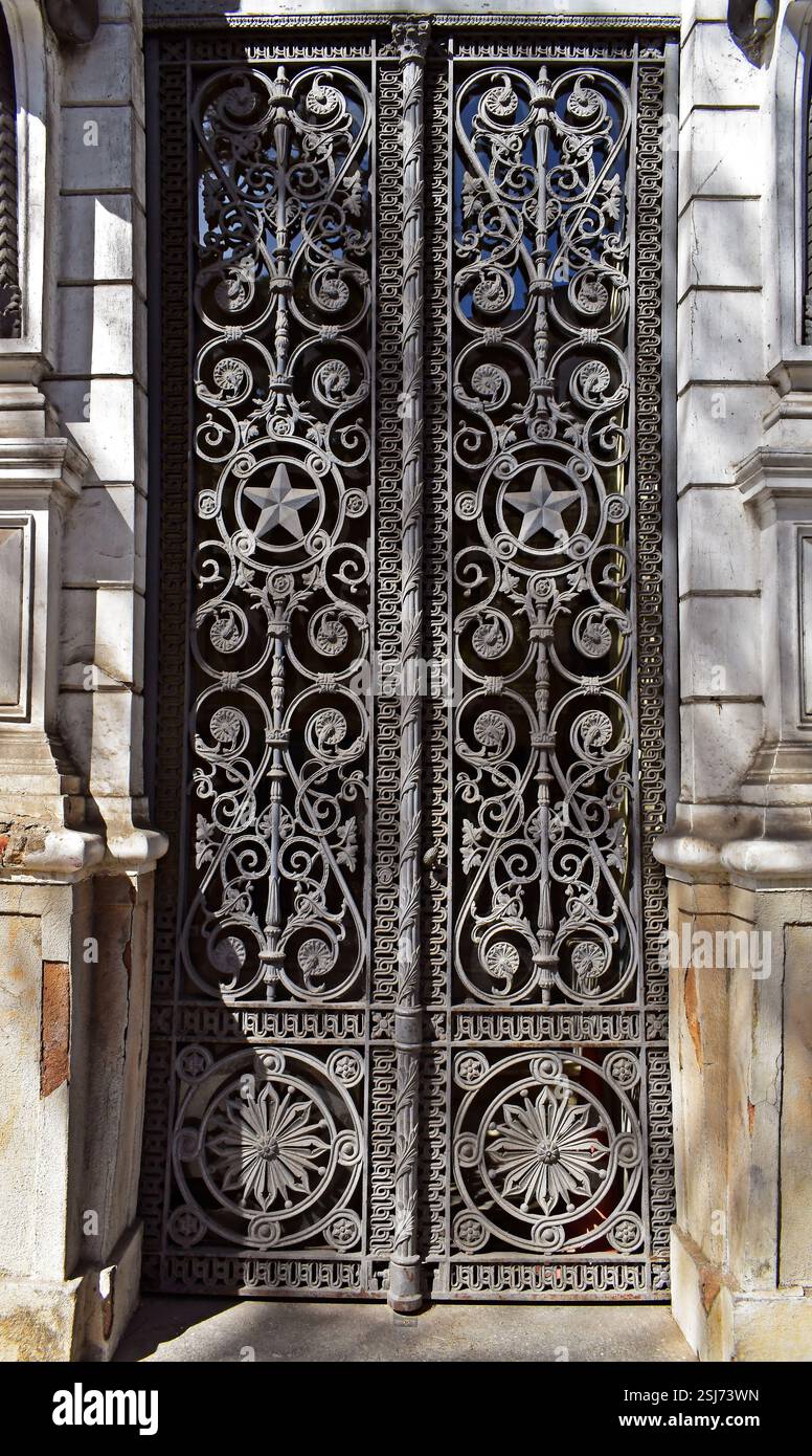 Decorative gate grid in Petropolis, Rio de Janeiro, Brazil Stock Photo ...