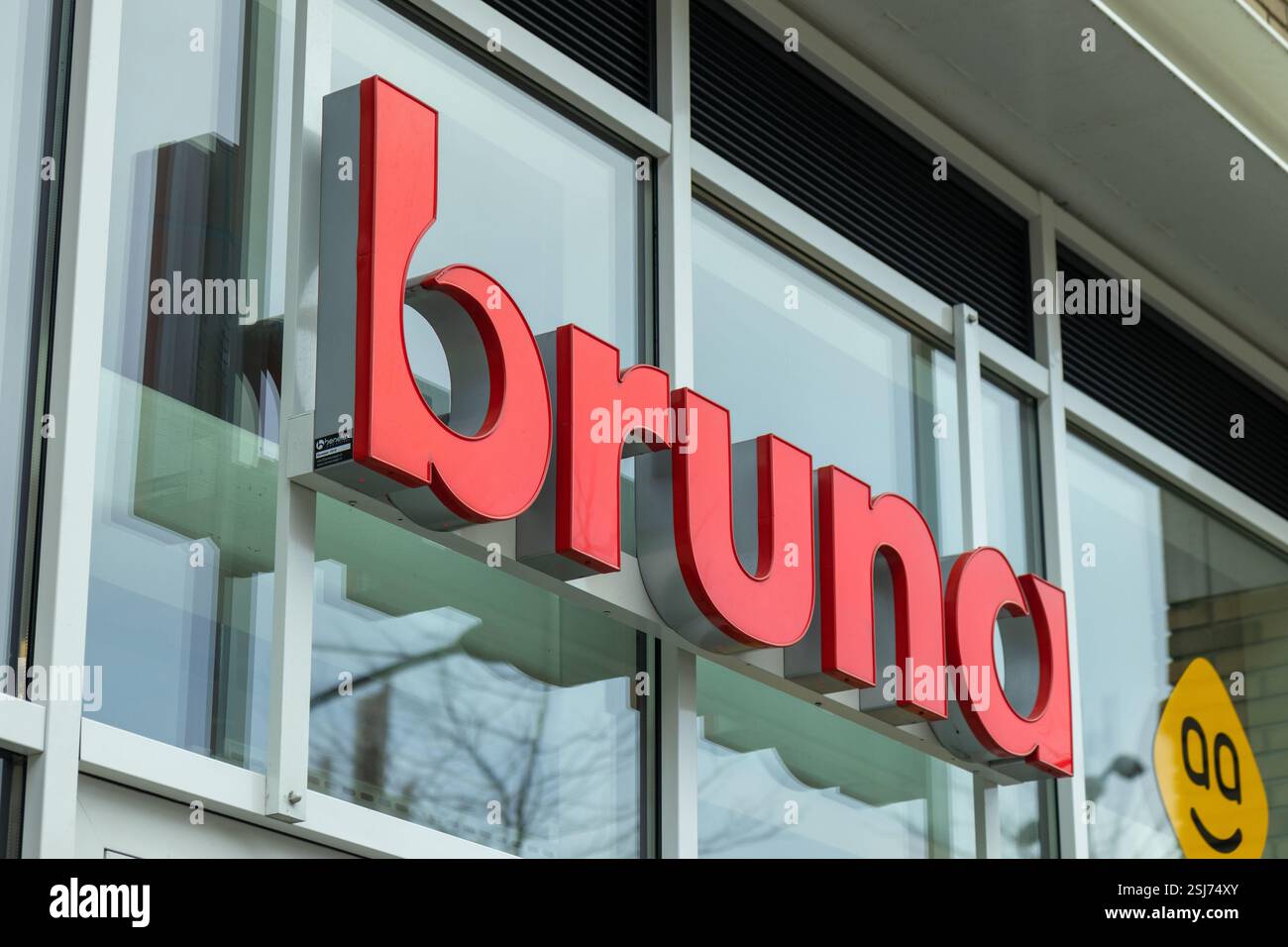 Bruna shop store front logo signage Utrecht in the Netherlands Stock Photo - Alamy