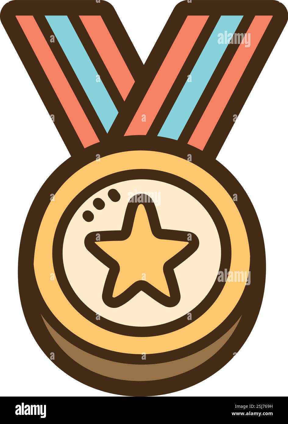 Hand drawn doodle medal hi-res stock photography and images - Alamy
