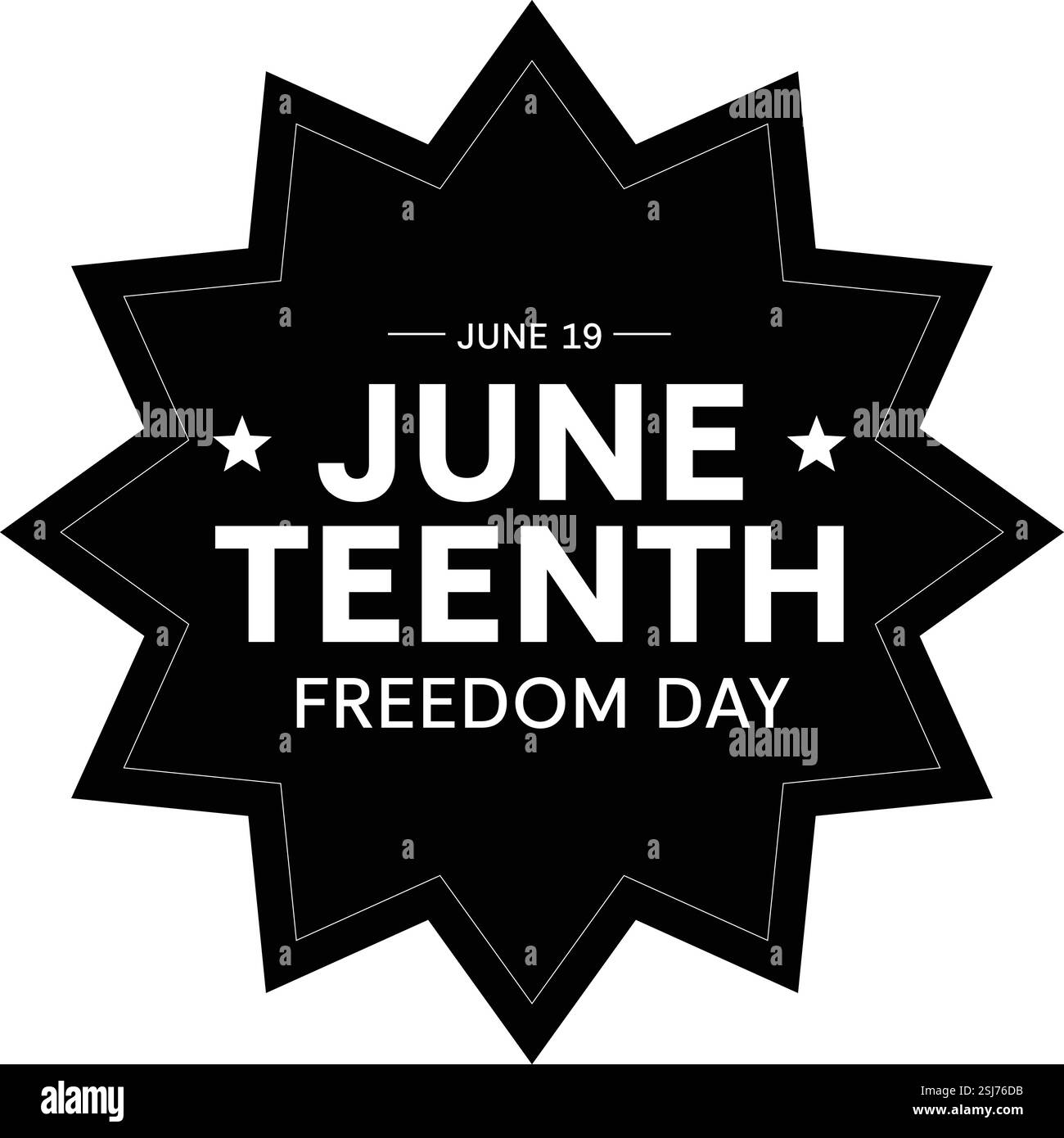 Juneteenth text vector illustration poster Cut Out Stock Images ...