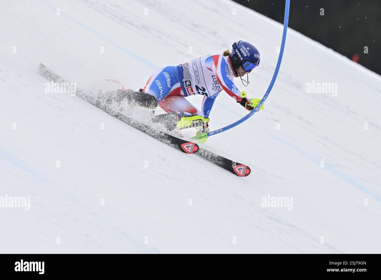 SAALBACH-HINTERGLEMM, AUSTRIA - FEBRUARY 11: Clarisse Breche of France ...