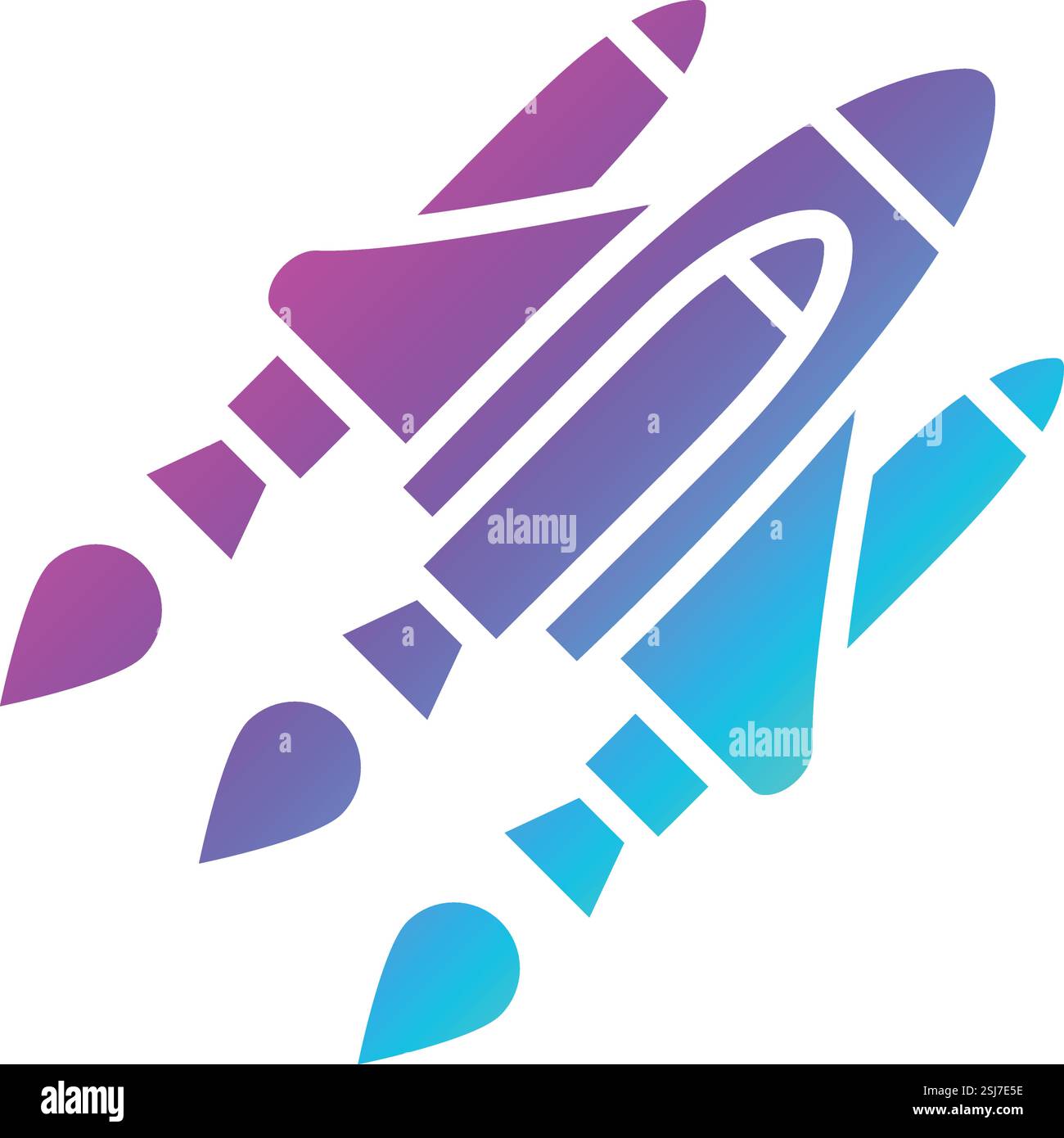 Space shuttle Vector Icon Design Illustration Stock Vector Image & Art ...
