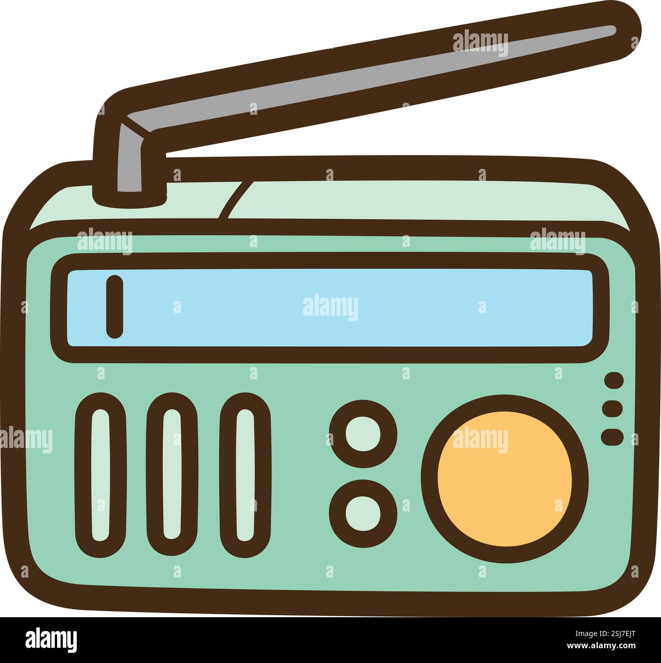 Radio device icon doodle Cut Out Stock Images & Pictures - Alamy