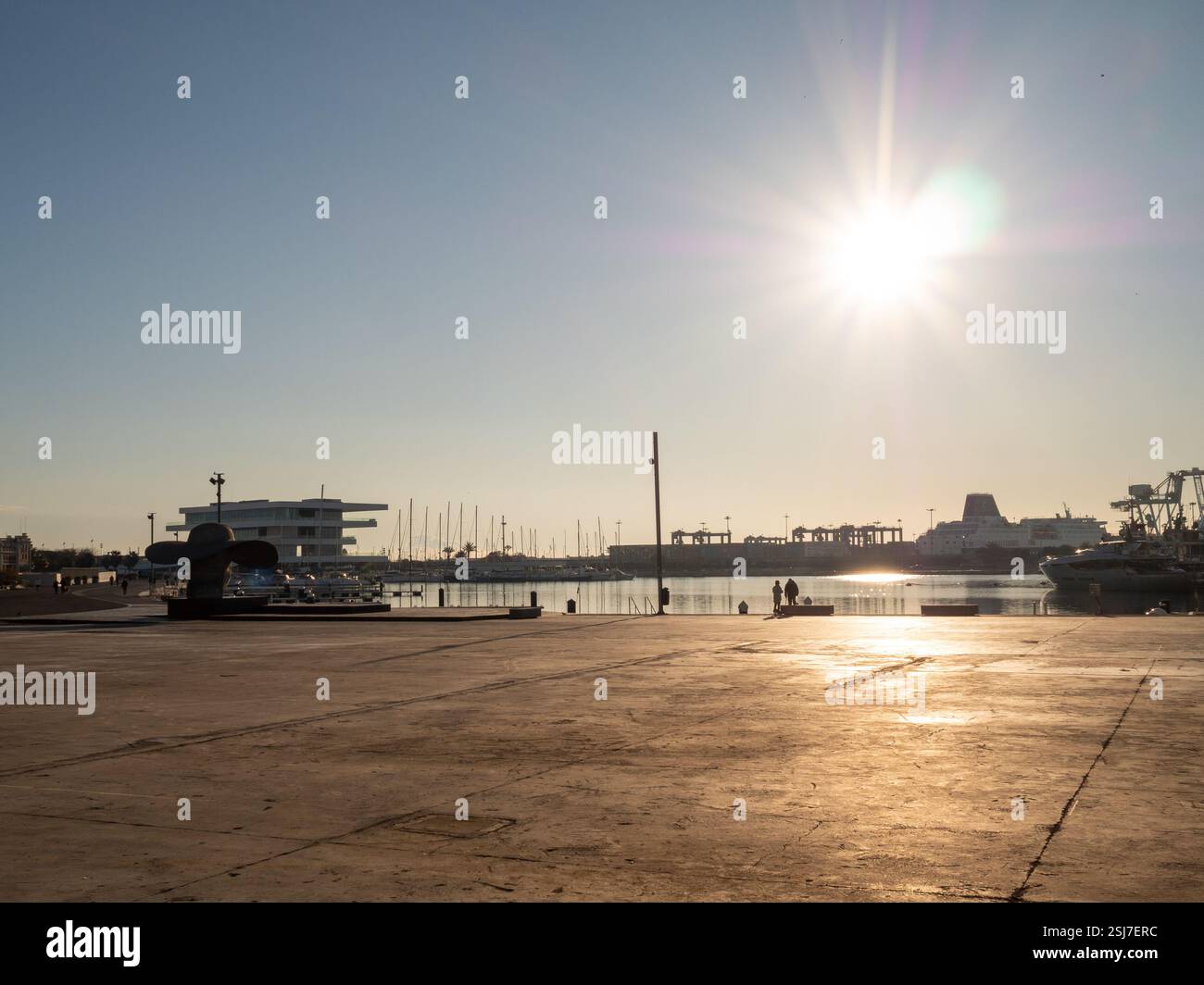 Spain Valencia city landscape church, catadral, tower, art, ocean wild ...