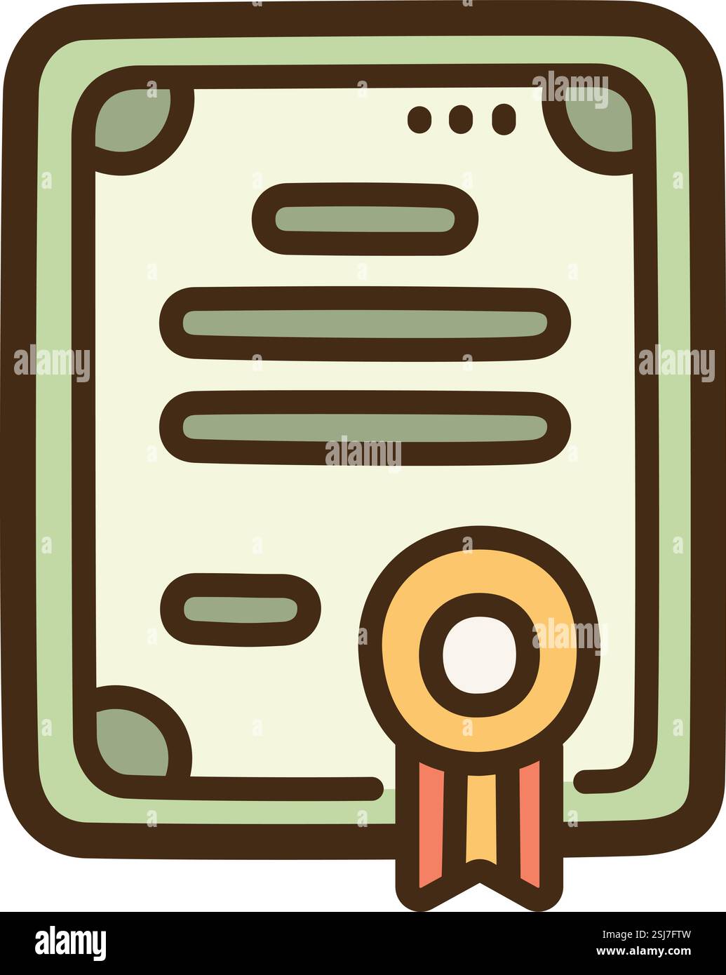 Diploma vector doodle illustration and graphic. Part of education ...