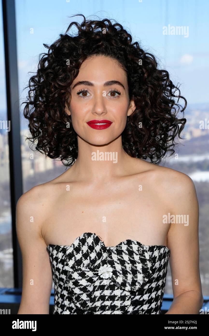 Emmy Rossum attends the Carolina Herrera Fall/Winter 2025 fashion show ...