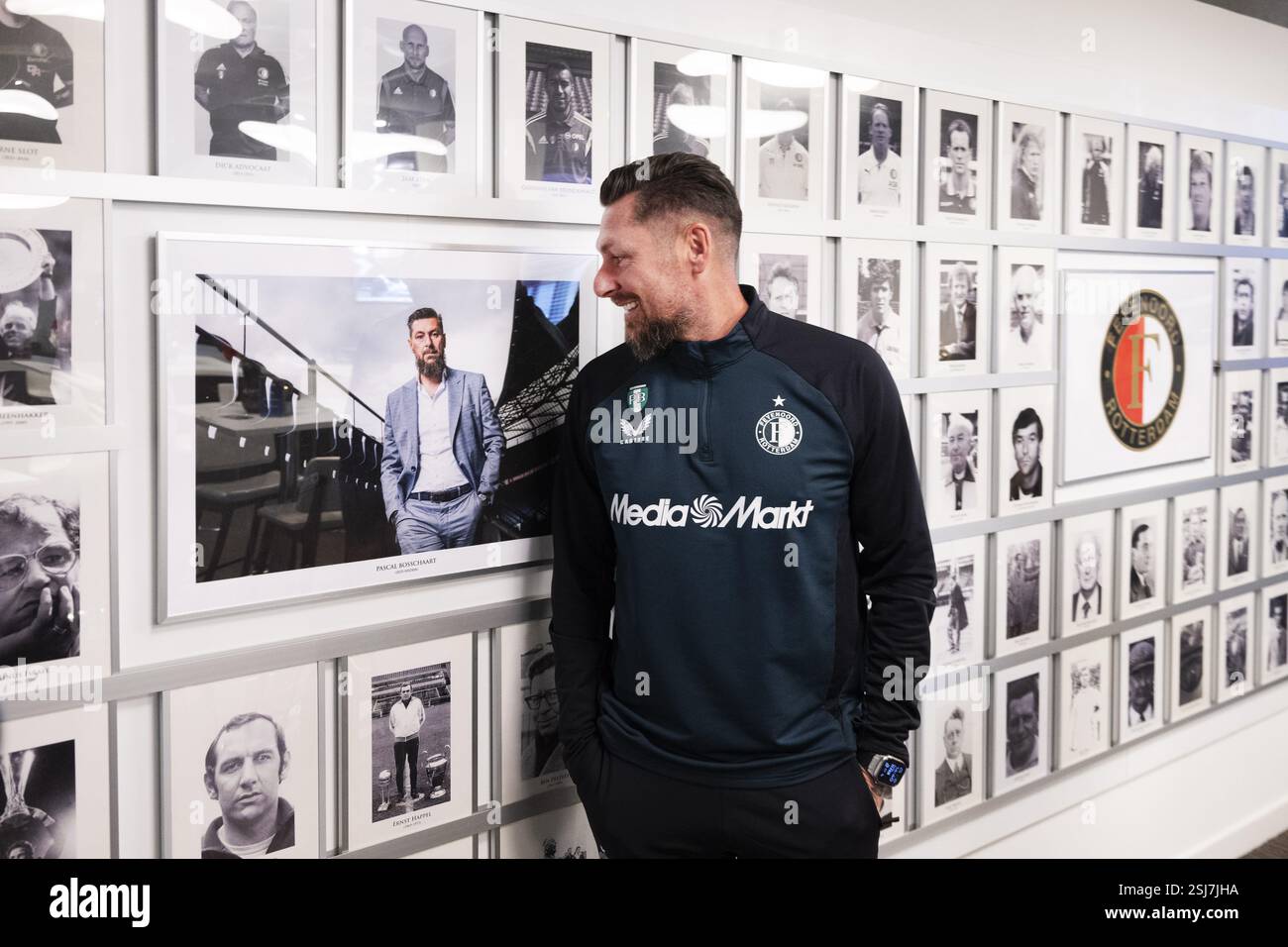 ROTTERDAM - Interim Feyenoord coach Pascal Bosschaart with his own ...