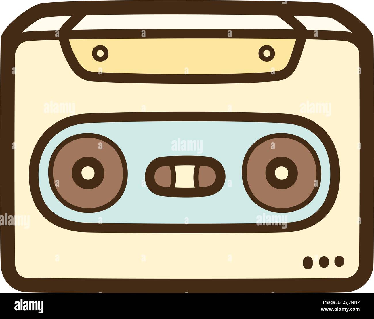 Cassette vector doodle illustration and graphic. Part of electronic ...