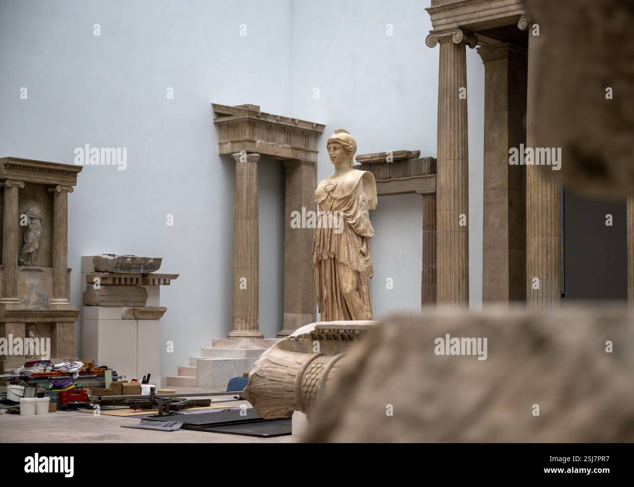 Berlin, Germany. 11th Feb, 2025. The figure of the goddess Athena ...