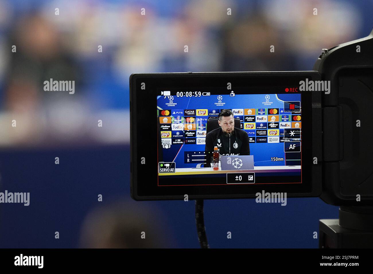 ROTTERDAM - Interim Feyenoord coach Pascal Bosschaart during the press ...