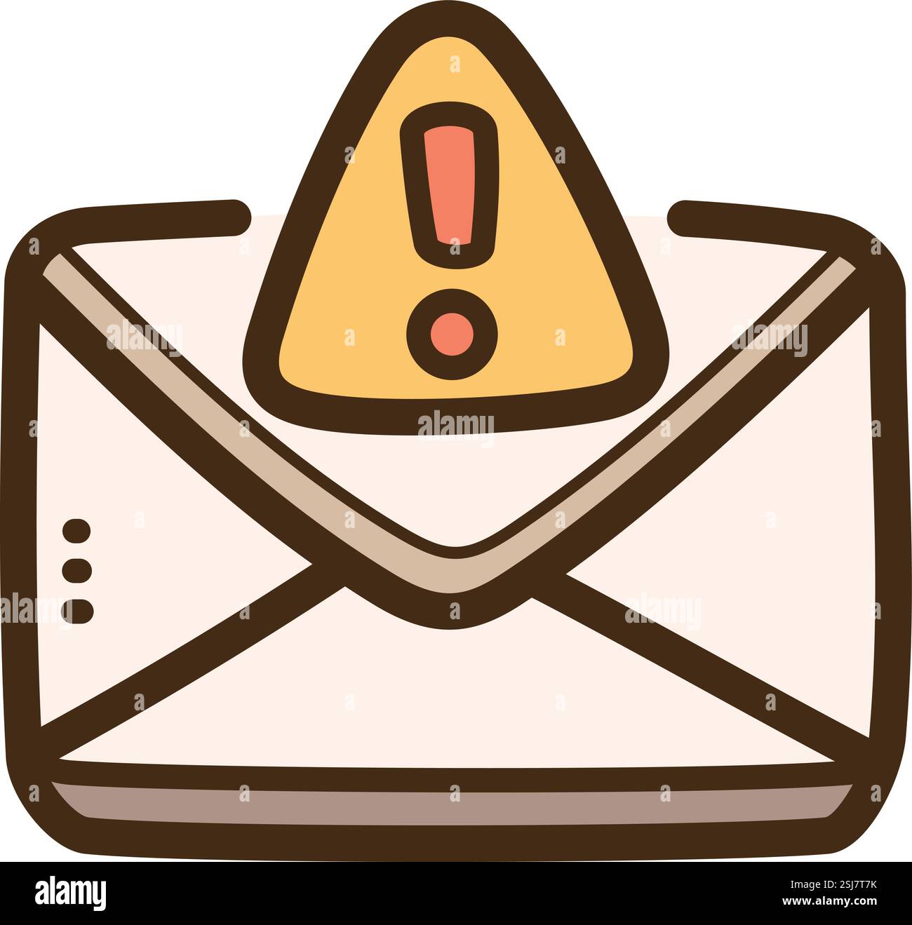 Email spam vector doodle illustration and graphic. Part of emails ...