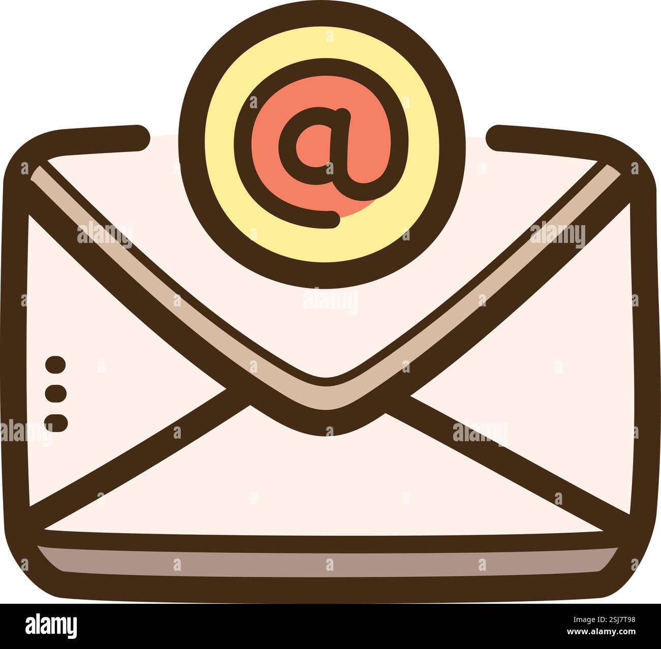 Email address vector doodle illustration and graphic Stock Vector Image ...