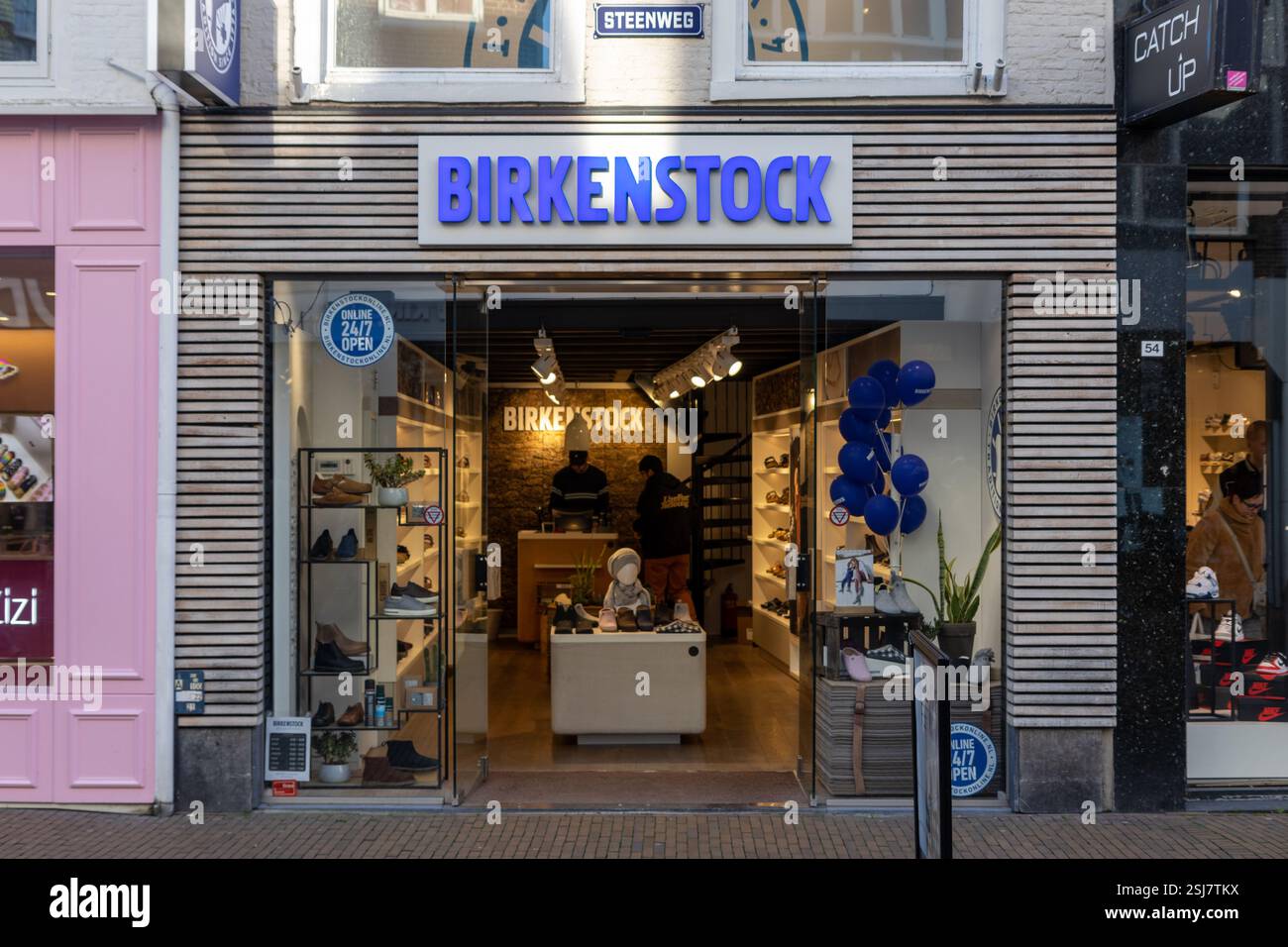 Birkenstock store a German brand orthopedically inspired shoes Stock ...