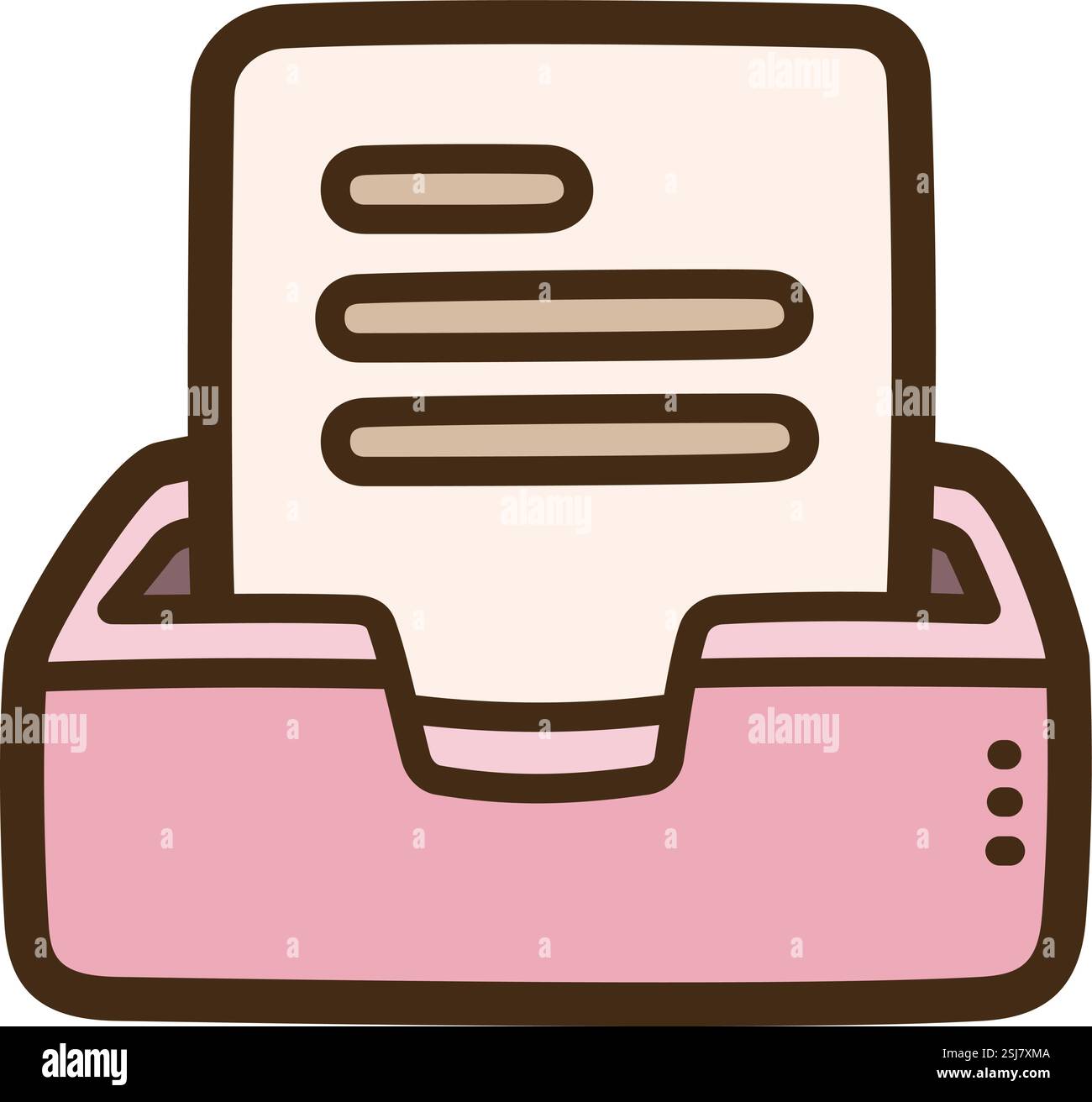 Inbox vector doodle illustration and graphic. Part of emails category ...