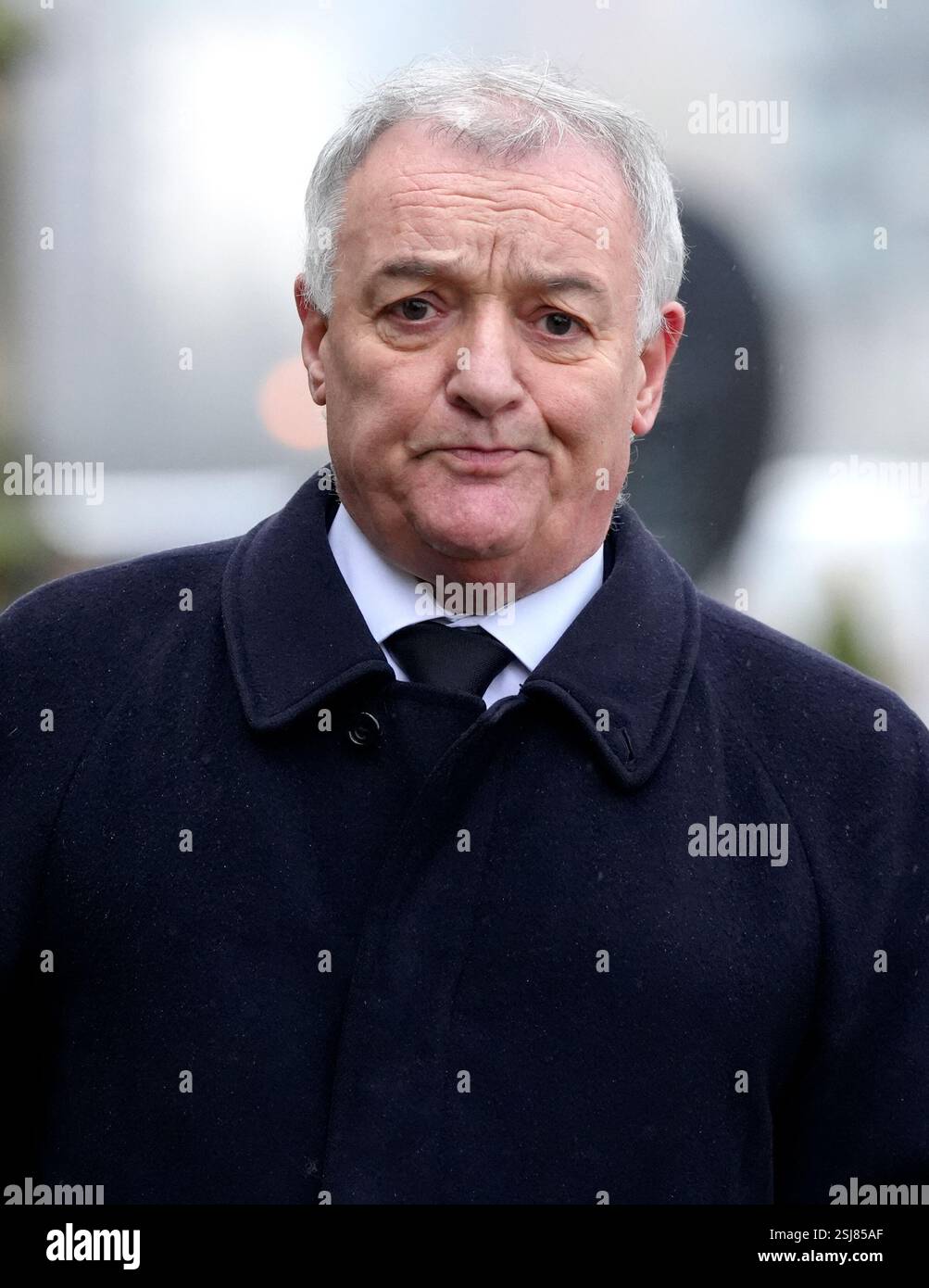 Lou Macari arriving at Manchester Cathedral for the funeral of former ...