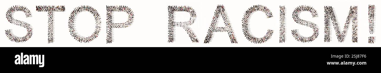 Discrimination concept group white Cut Out Stock Images & Pictures - Alamy