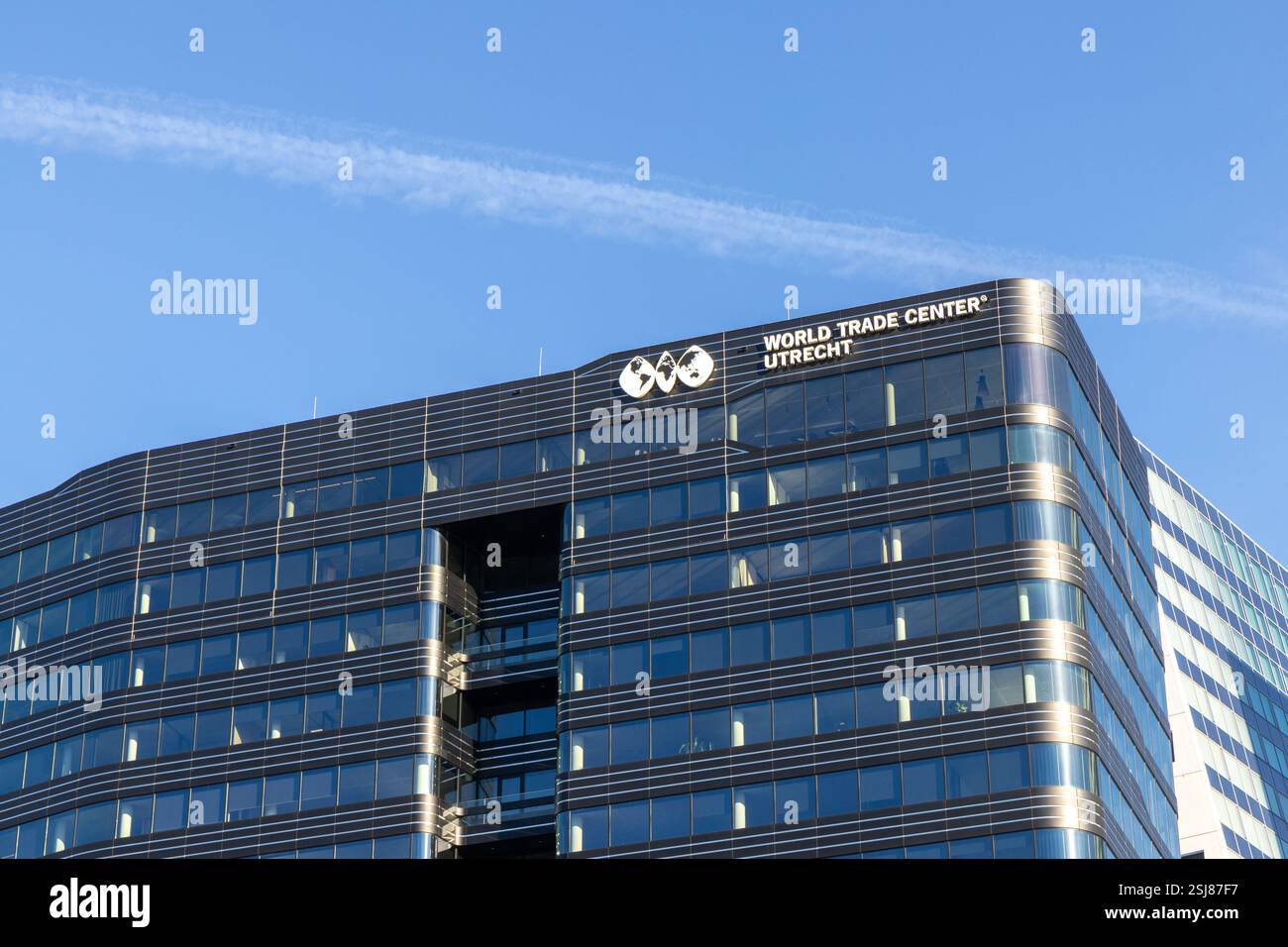 World Trade Center logo on the building, Utrecht in the Netherlands ...
