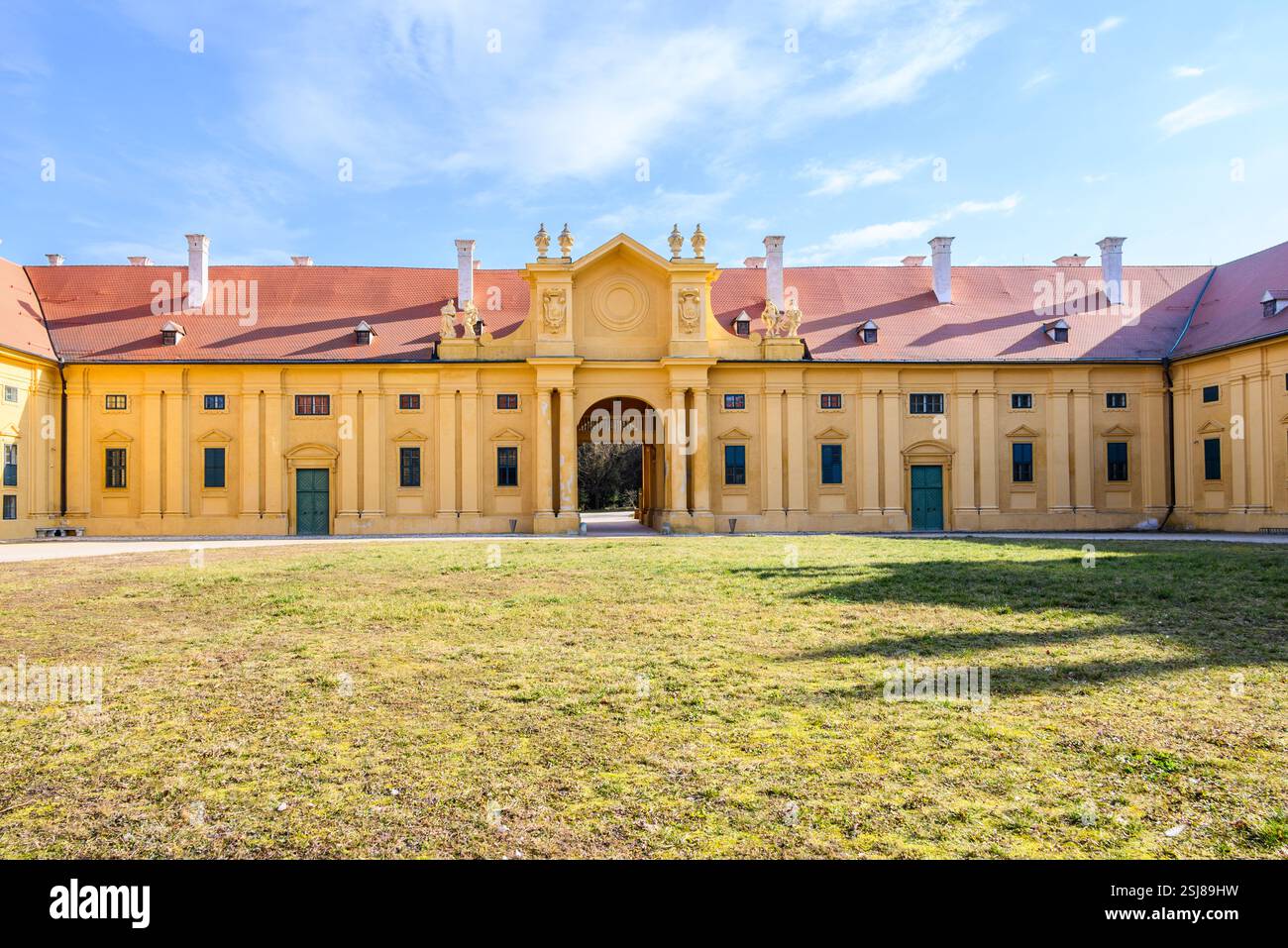Lednice Castle complex, UNESCO World Heritage site in the South Moravia ...