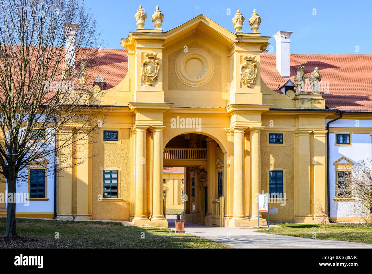 Lednice Castle complex, UNESCO World Heritage site in the South Moravia ...