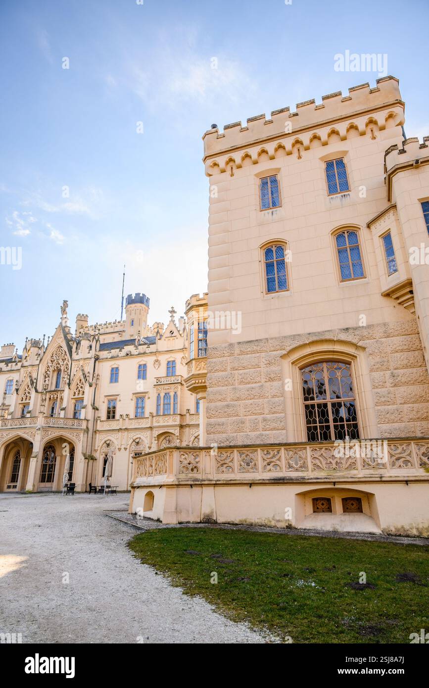 Lednice Castle complex, UNESCO World Heritage site in the South Moravia ...