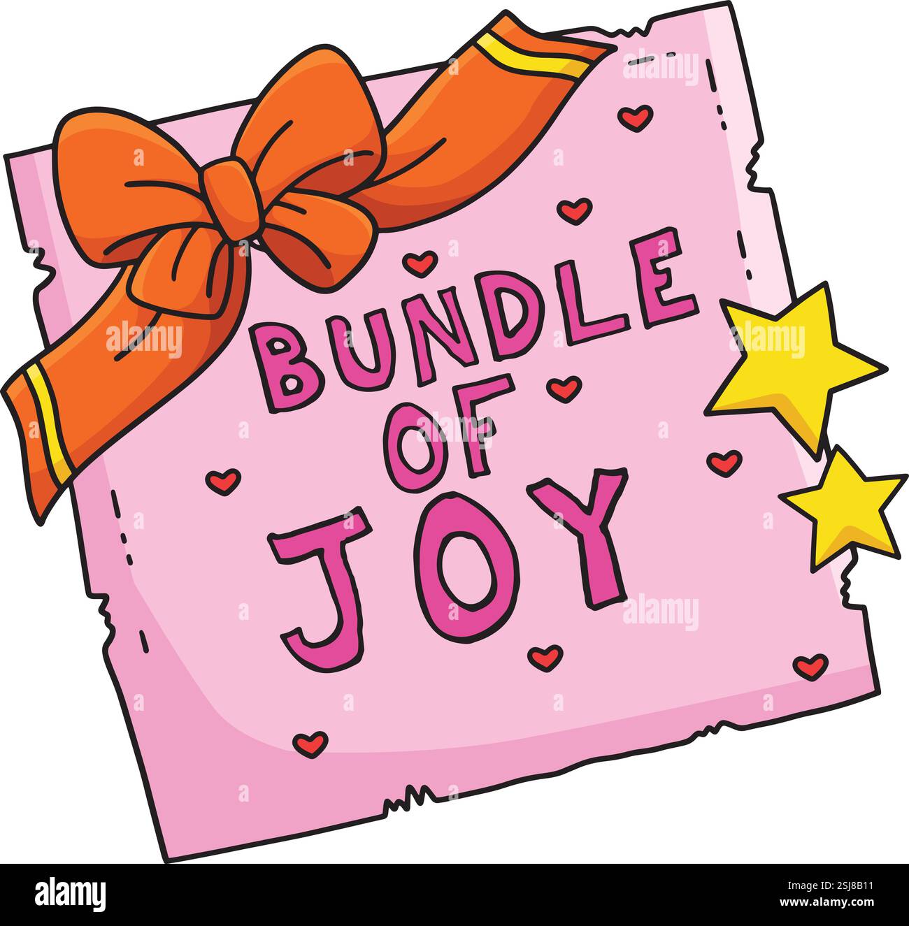 Baby Shower Bundle of Joy Cartoon Colored Clipart Stock Vector Image ...