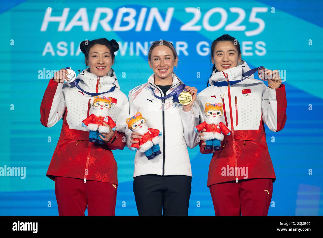 Yabuli, China's Heilongjiang Province. 11th Feb, 2025. Gold medalist ...