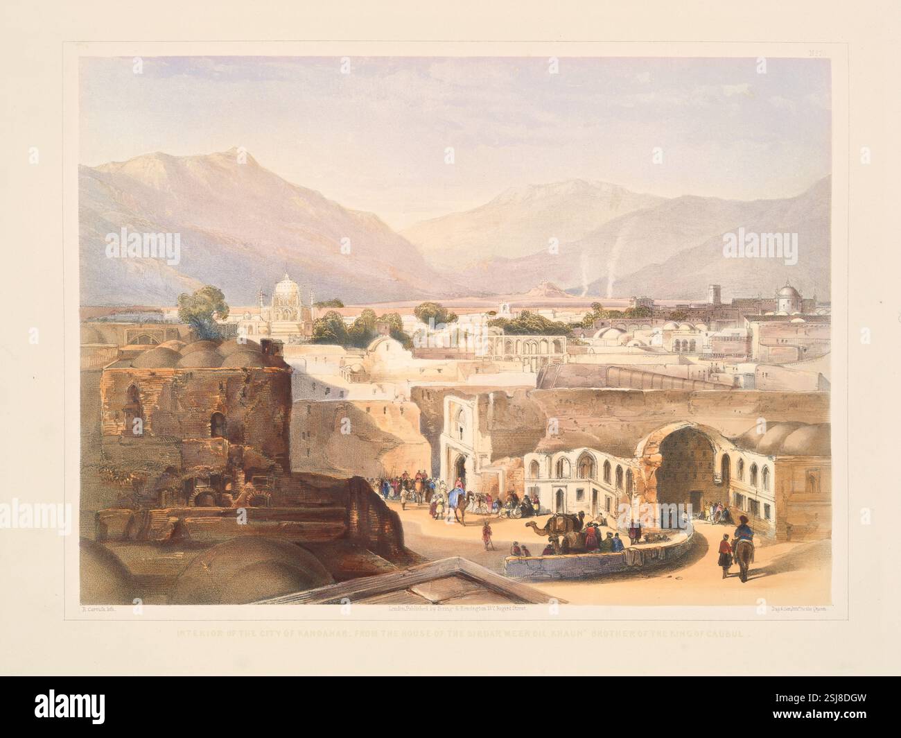 Interior of the city of Kandahar, from the house of the sirdar "Meer ...