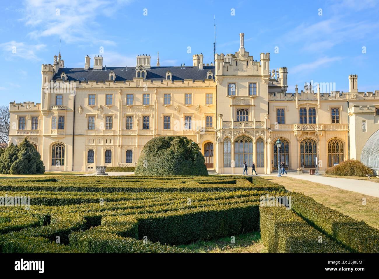 Lednice Castle complex, UNESCO World Heritage site in the South Moravia ...