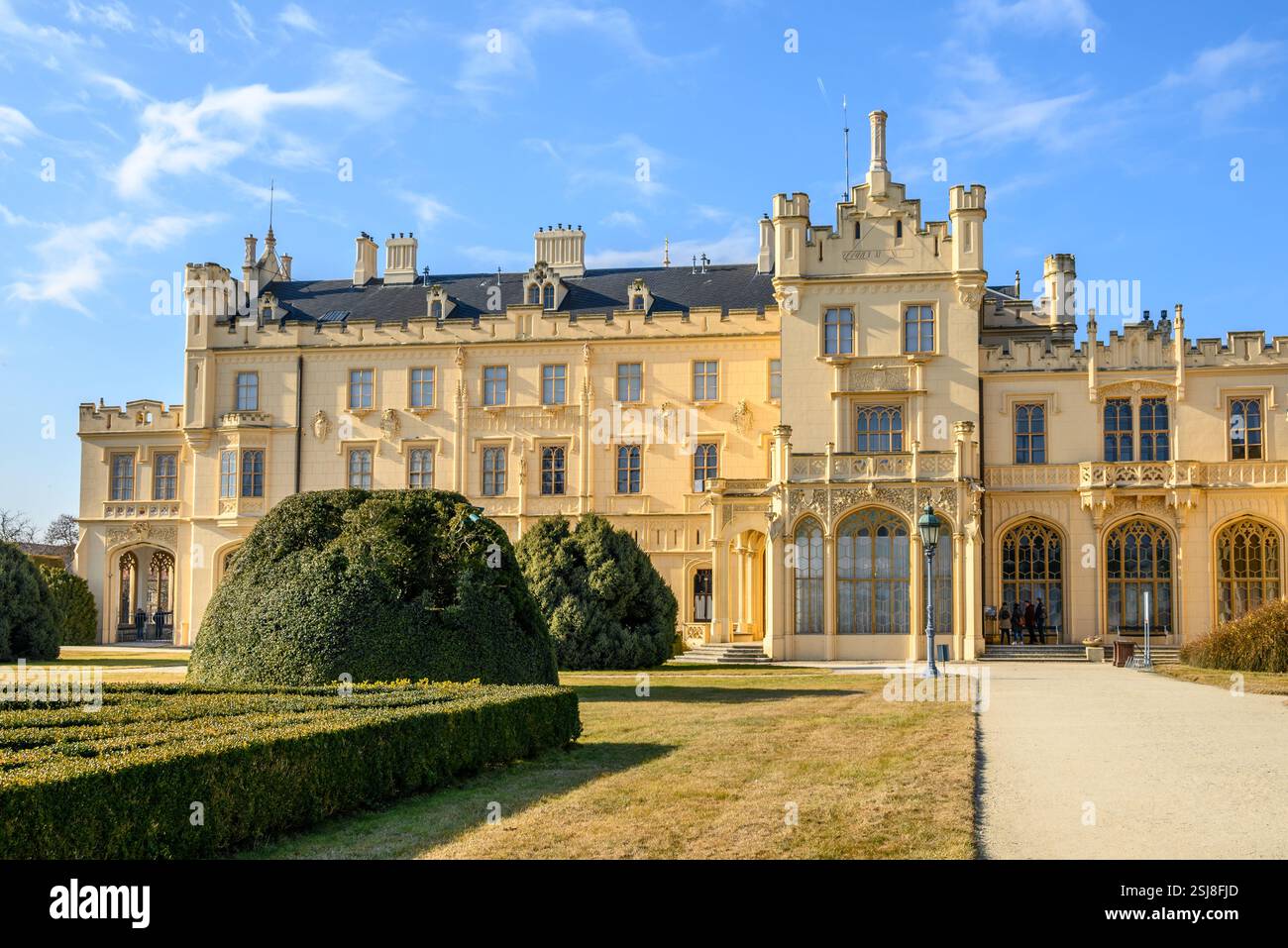 Lednice Castle complex, UNESCO World Heritage site in the South Moravia ...