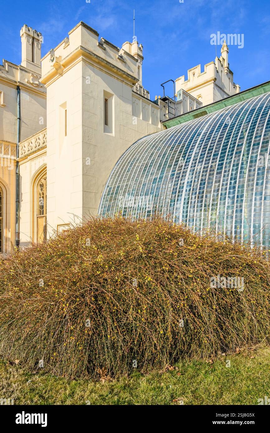 Lednice Castle complex, UNESCO World Heritage site in the South Moravia ...