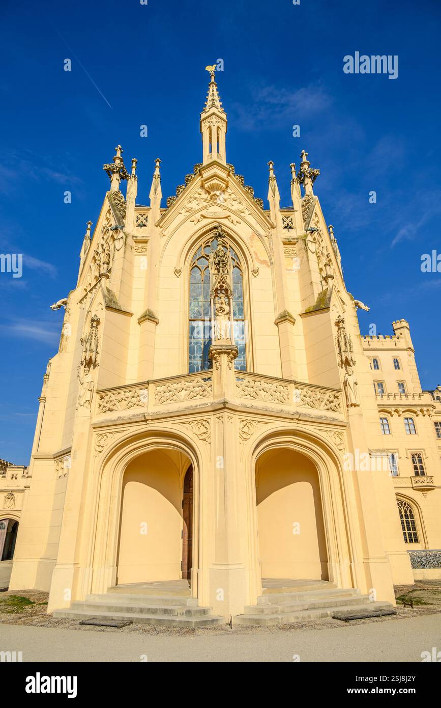 Lednice Castle complex, UNESCO World Heritage site in the South Moravia ...