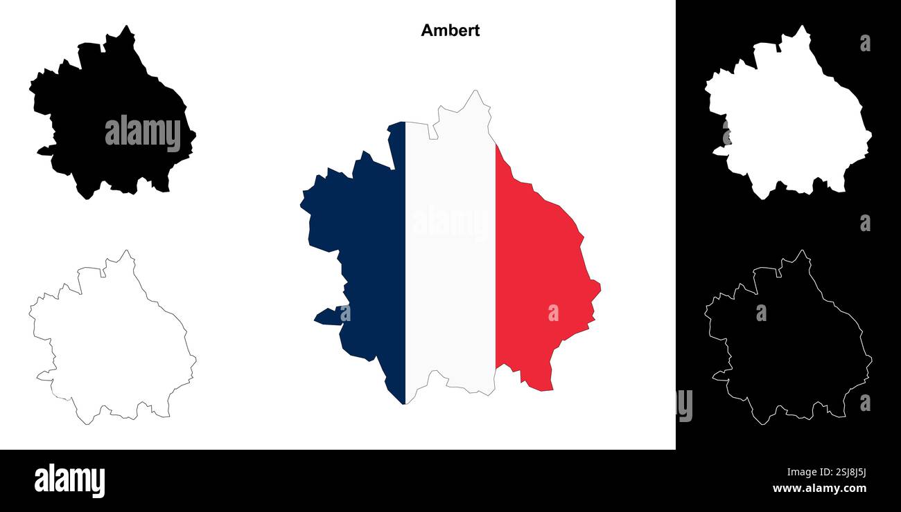 Map of ambert hi-res stock photography and images - Alamy