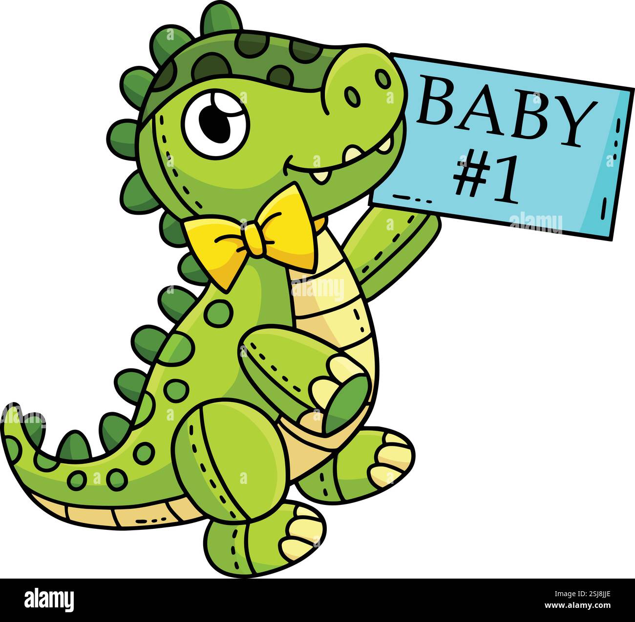 Baby Shower Dinosaur Plushie Cartoon Clipart Stock Vector Image & Art ...