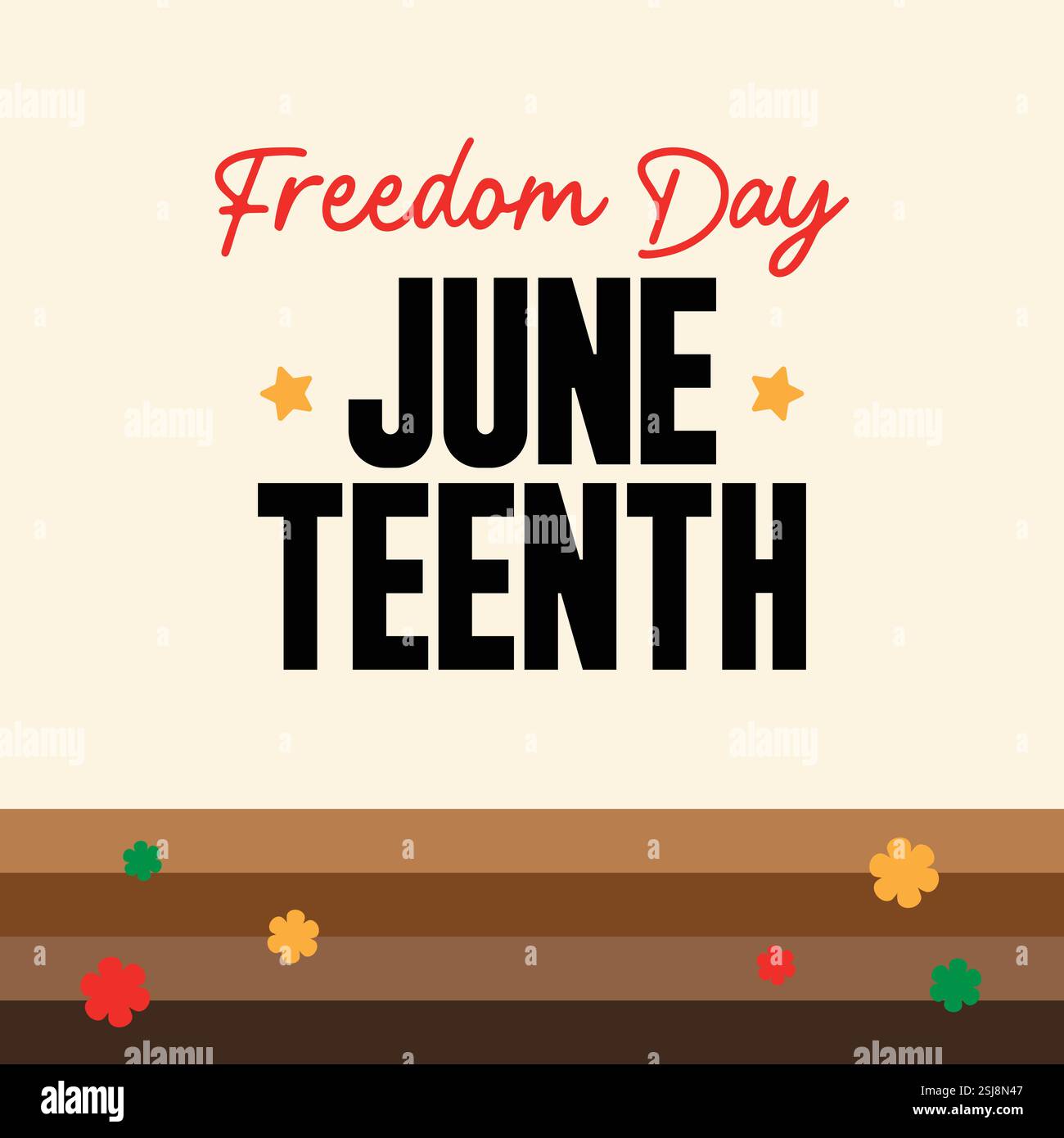 Juneteenth Freedom Day Poster Square Banner Stock Vector Image & Art ...