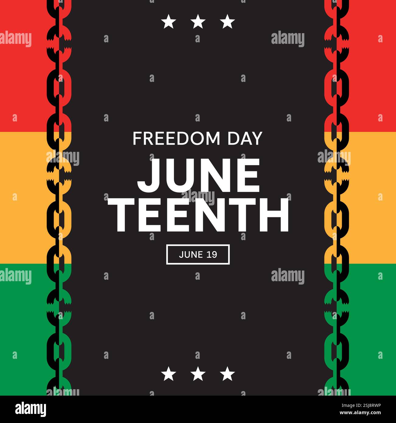 Freedom Day Juneteenth Poster Square Banner Stock Vector Image & Art ...