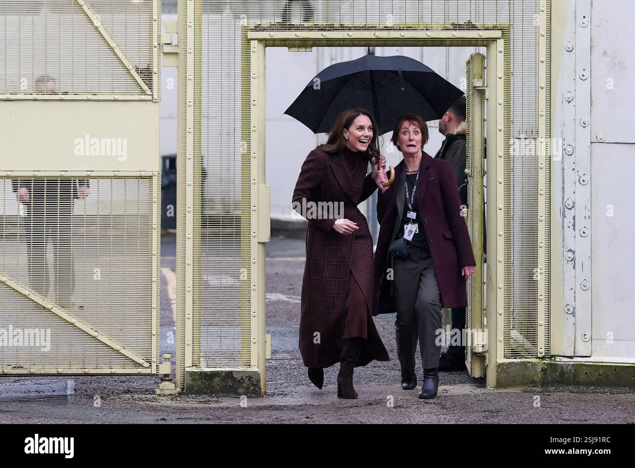 The Princess of Wales, Patron of Action for Children, during a visit to ...