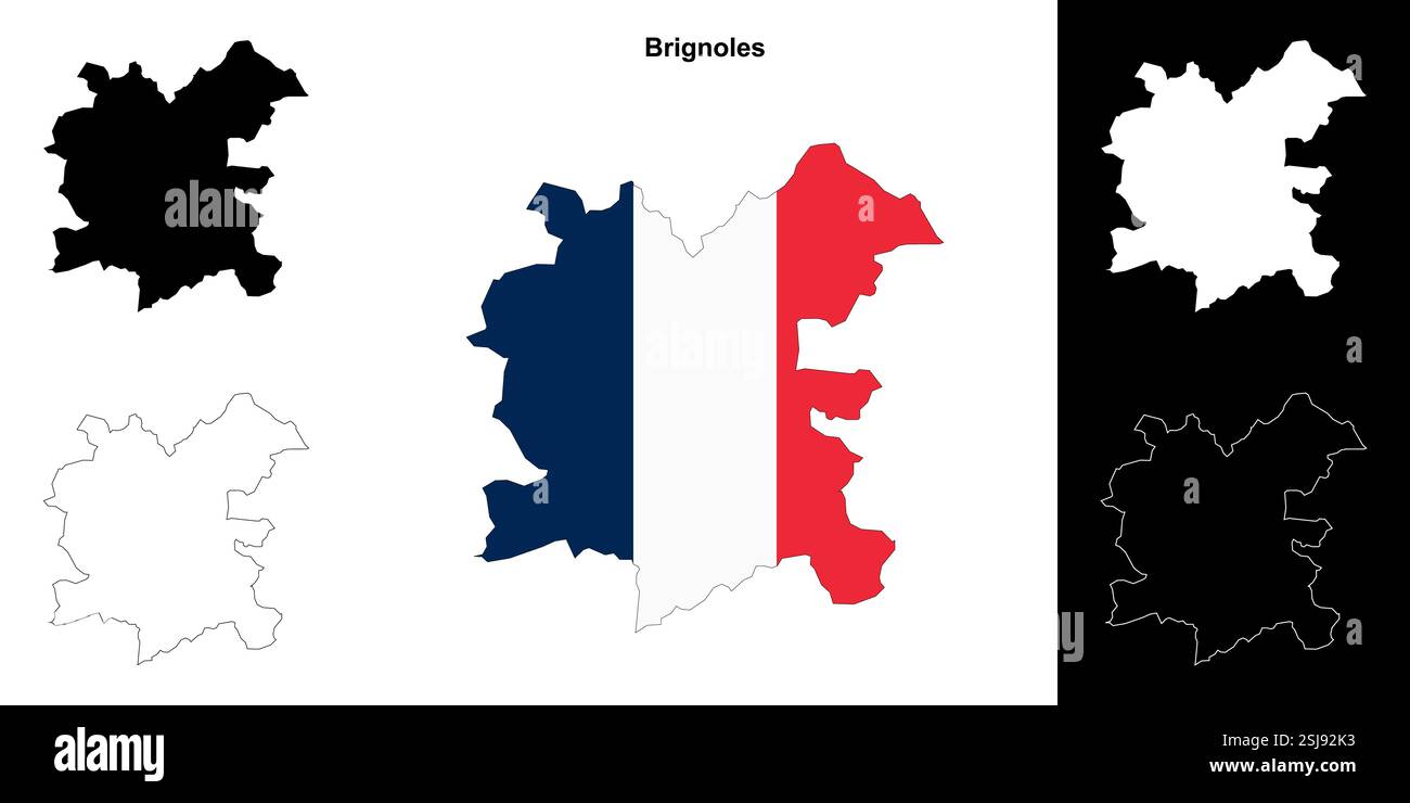 Blank brignoles map hi-res stock photography and images - Alamy