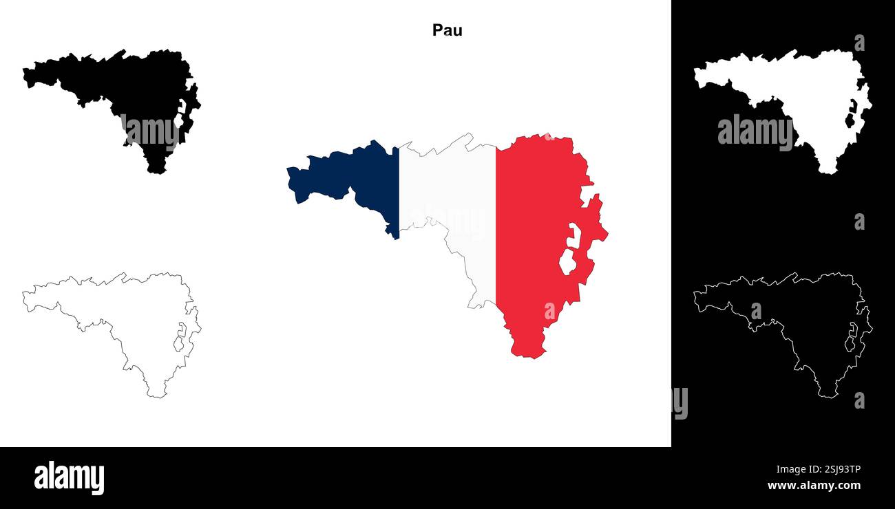 Pau eps map hi-res stock photography and images - Alamy