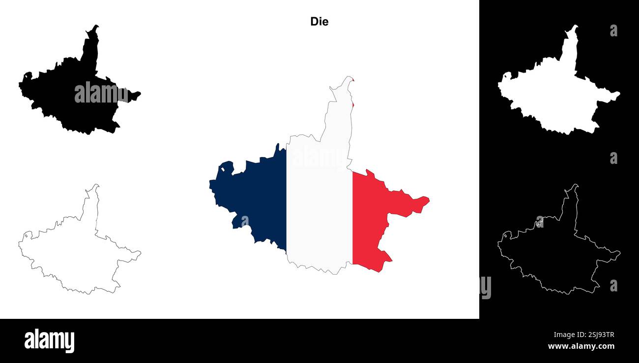 Die map vector Stock Vector Images - Alamy