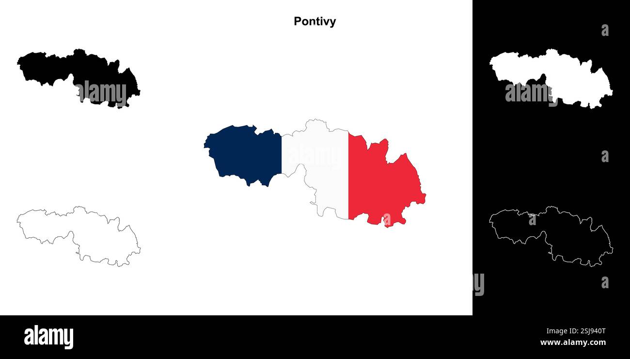 Blank pontivy map hi-res stock photography and images - Alamy