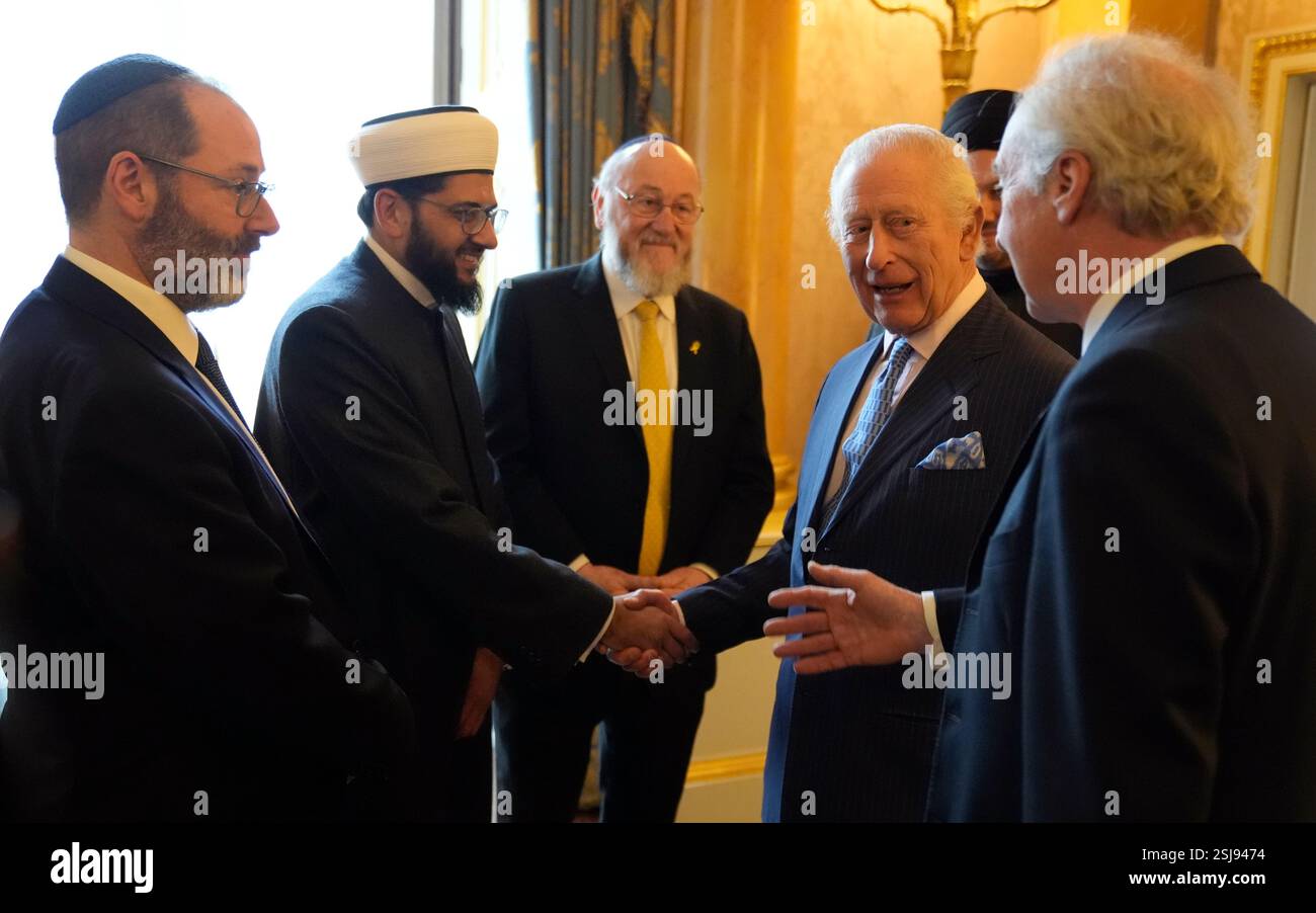 King Charles III (2nd right) meets with Chief Imam Dr Sayed Razawi ...
