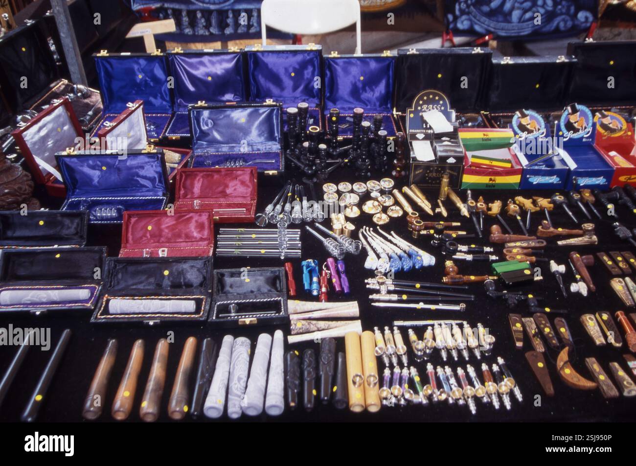 Paraphernalia for drug consumption by inhaling smoke Stock Photo - Alamy