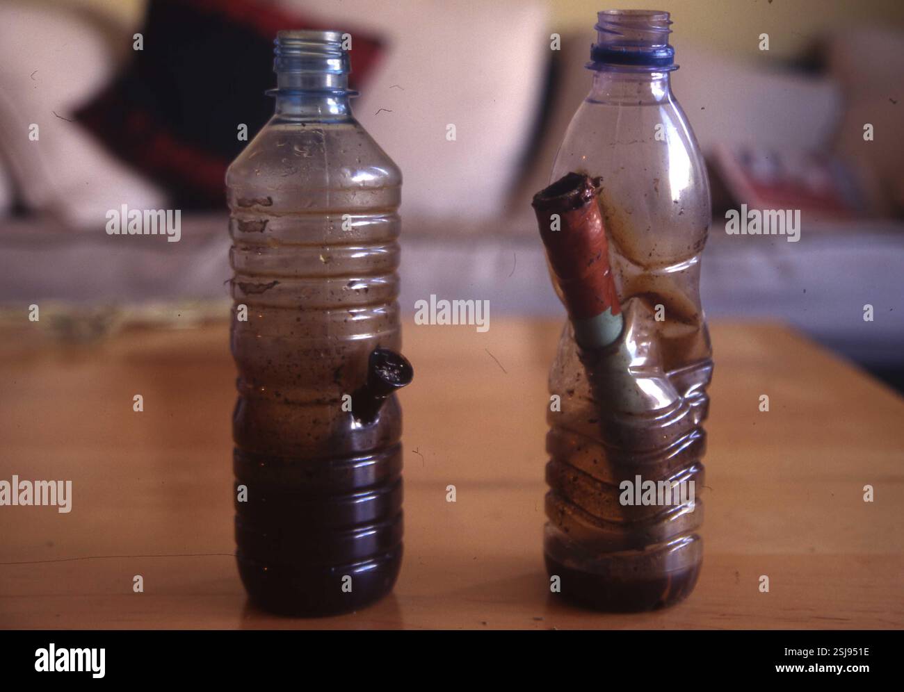 Paraphernalia for drug consumption by inhaling smoke Stock Photo - Alamy