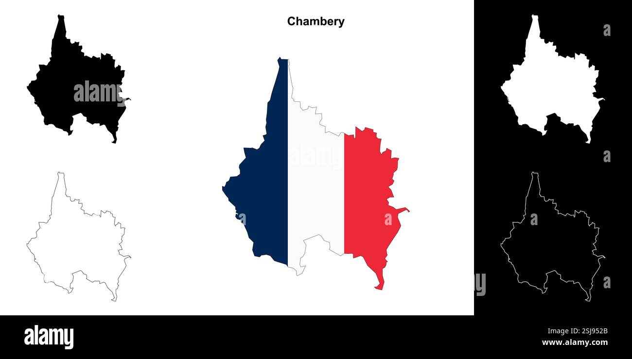 Chambery eps map hi-res stock photography and images - Alamy