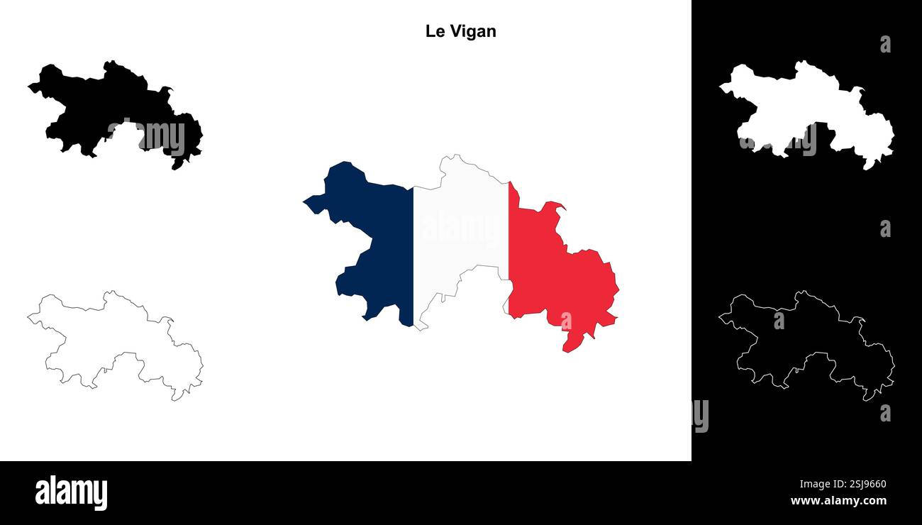 Map of le vigan hi-res stock photography and images - Alamy