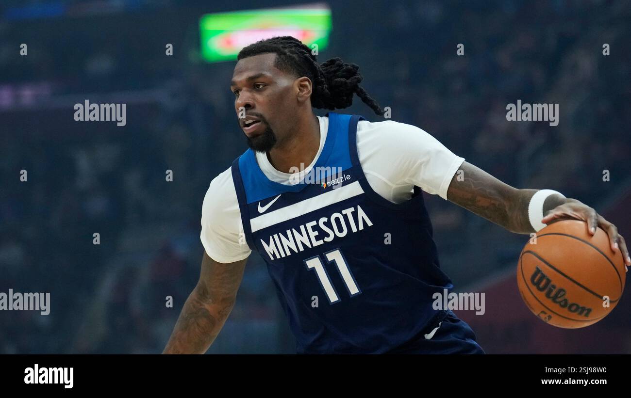 Minnesota Timberwolves center Naz Reid (11) in the first half of an NBA ...