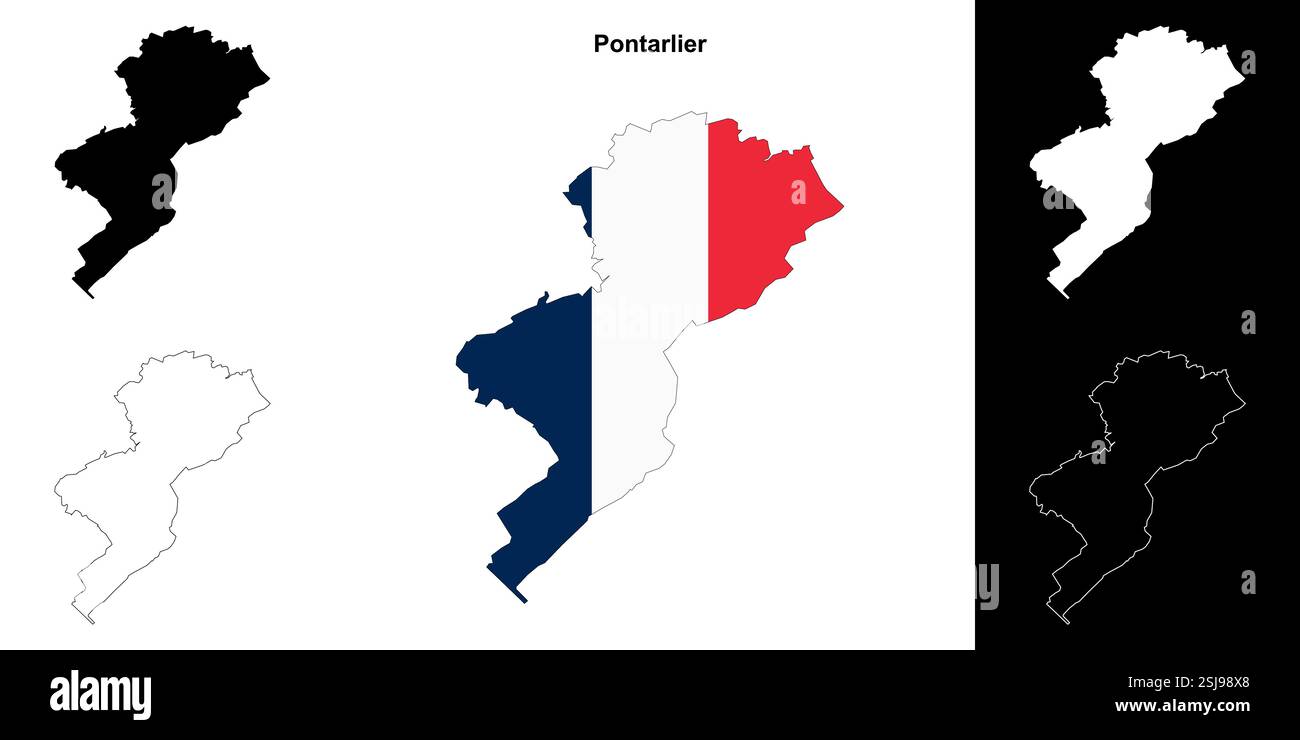 Blank pontarlier map hi-res stock photography and images - Alamy