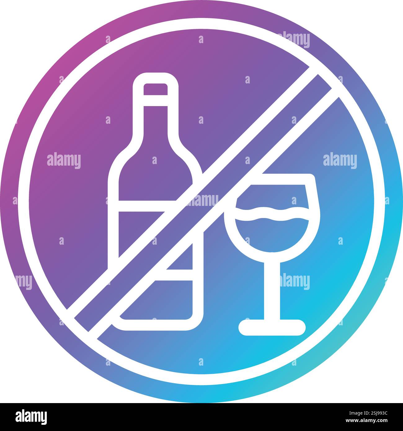 No alcohol Vector Icon Design Illustration Stock Vector Image & Art - Alamy